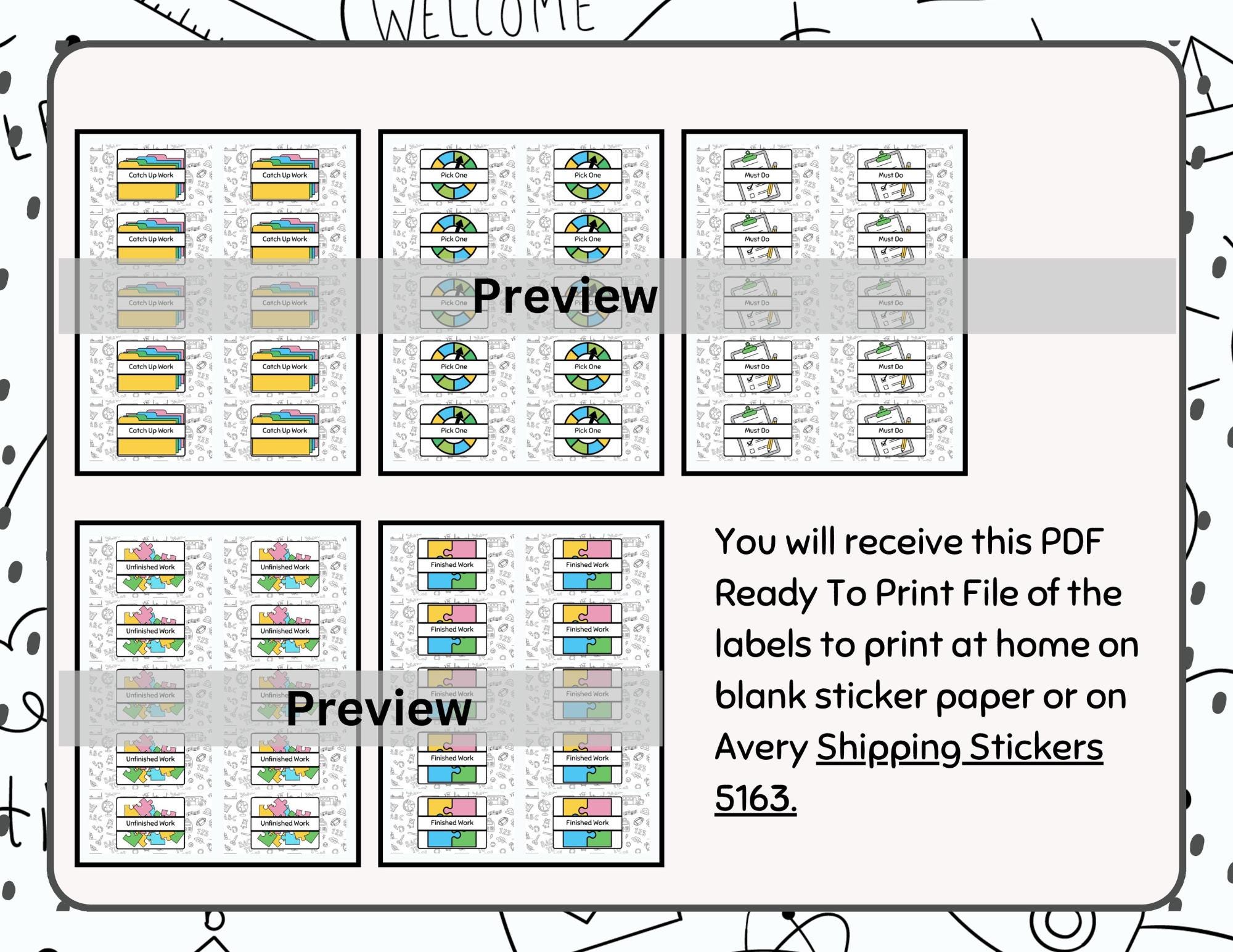 Binder Organization Labels and Covers for Teachers | Password Labels ...