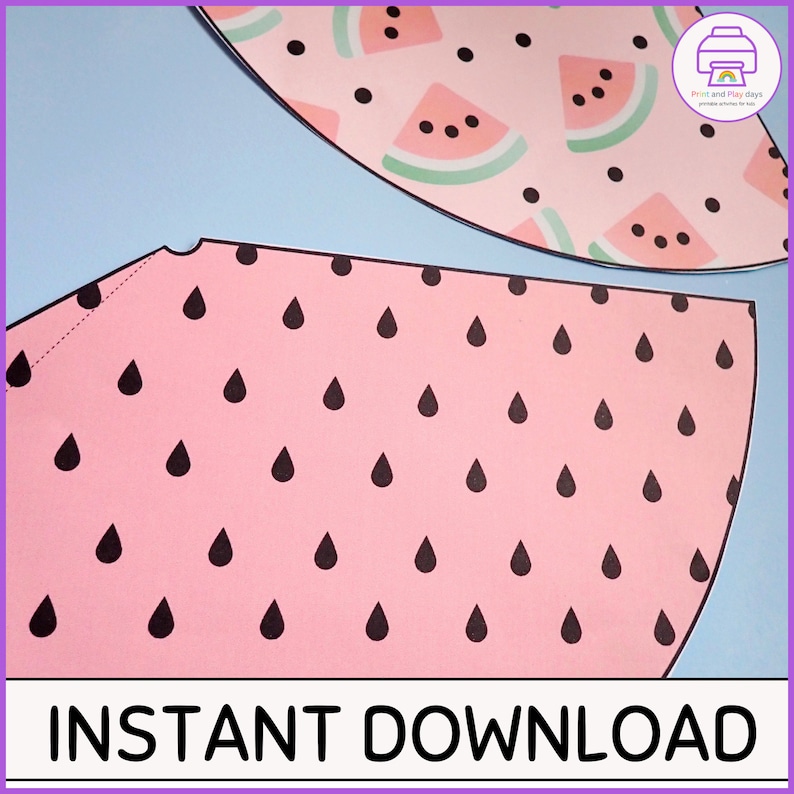 Watermelon Party Cone Hats | Printable Watermelon Party Hats - Etsy