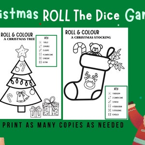 Roll the Dice Christmas Games Make A Dice Gingerbread - Etsy UK