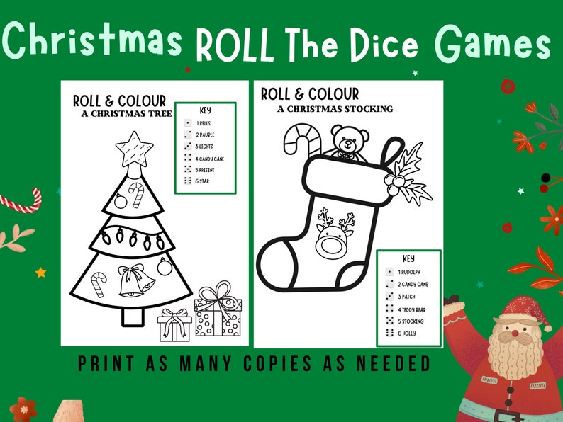 Roll the Dice Christmas Games Make A Dice Gingerbread - Etsy UK