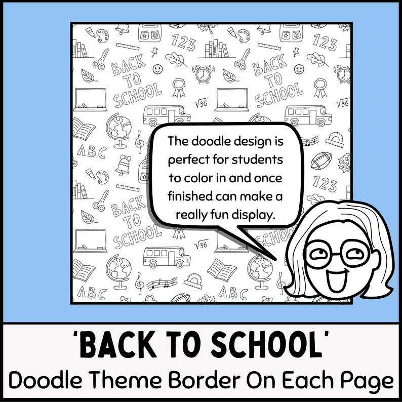 Back to School Writing Paper for Kids | Handwriting Lined Paper - Etsy