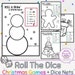 Roll the Dice Christmas Games | Make A Dice | Gingerbread, Snowman ...