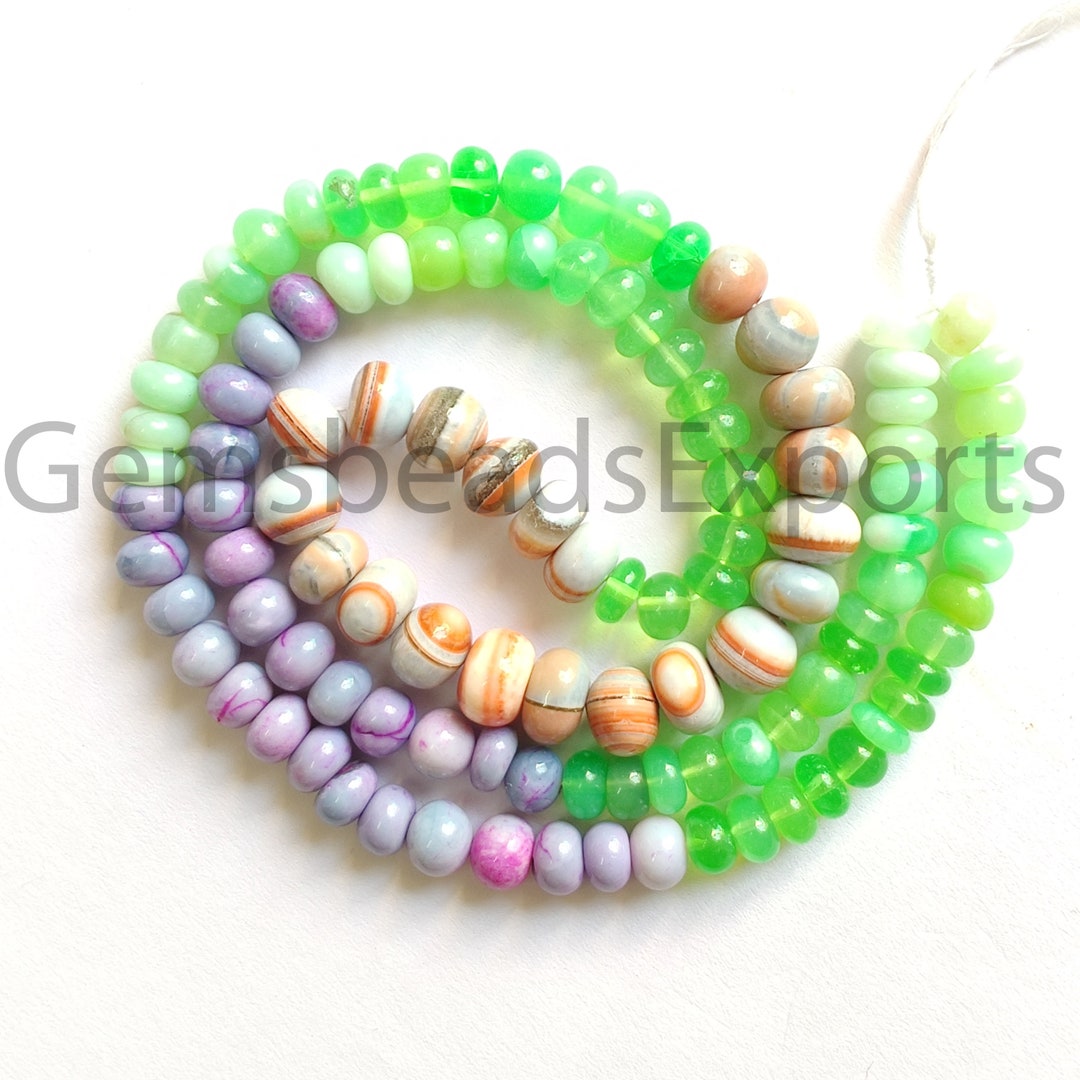 Smooth Opal Beads AAA Beautiful Shaded Opal Beads Multi Shaded Opal ...