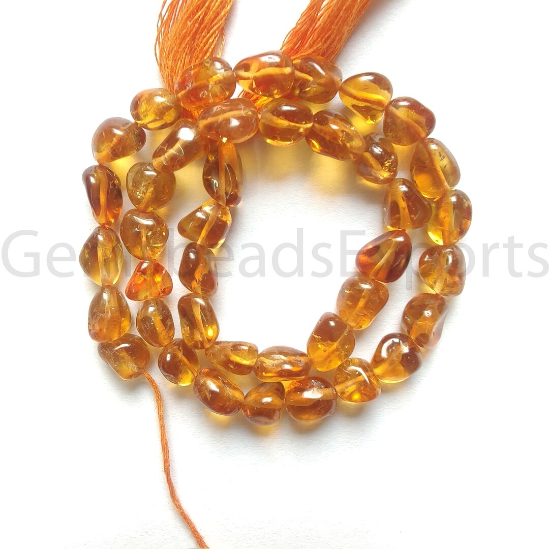 5.50-7.75 MM | Smooth and Plain Tumble Cut Gems, AAA Beautiful Citrine ...