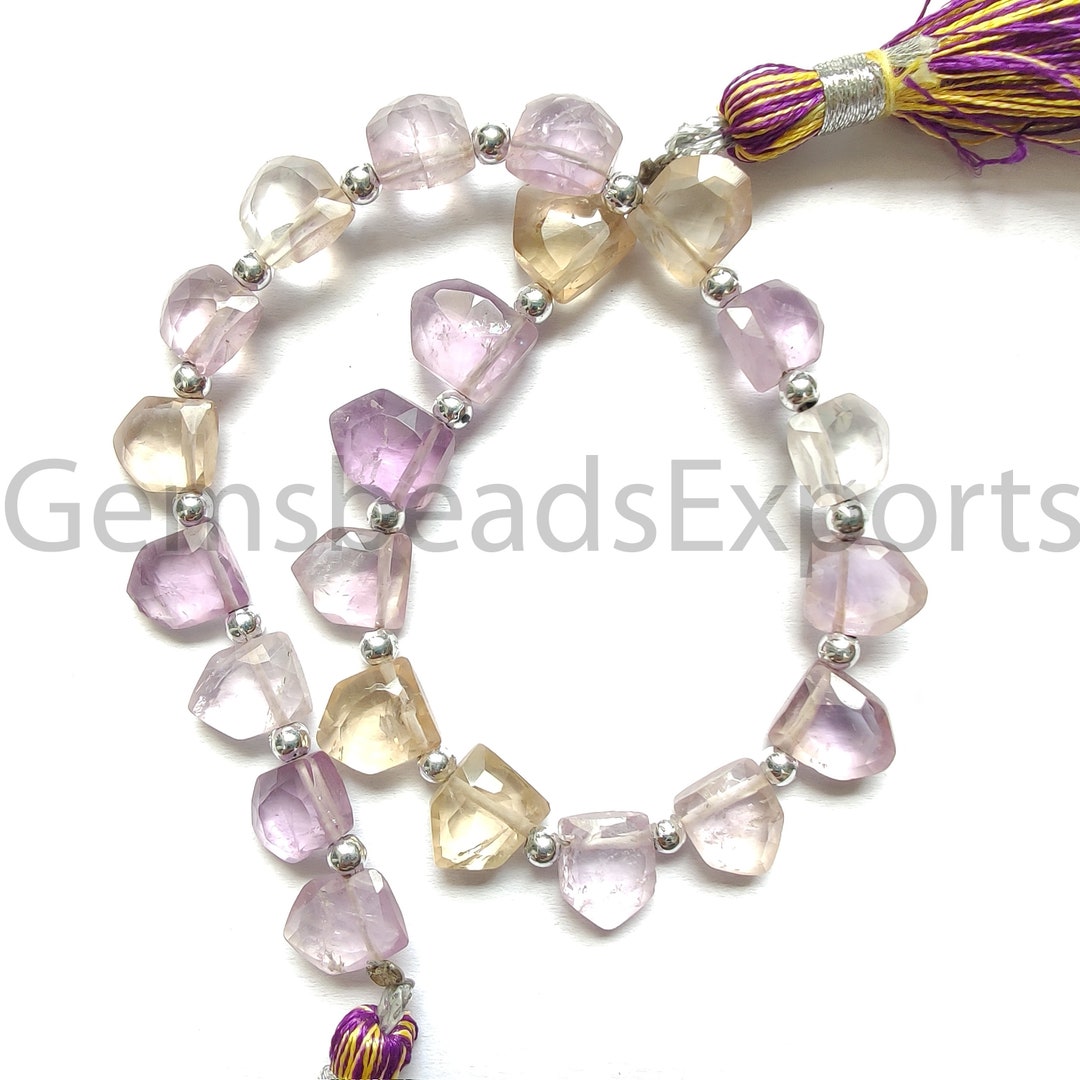 Natural Ametrine Stone Ametrine Pentagon Shape Beads AAA Beautiful ...
