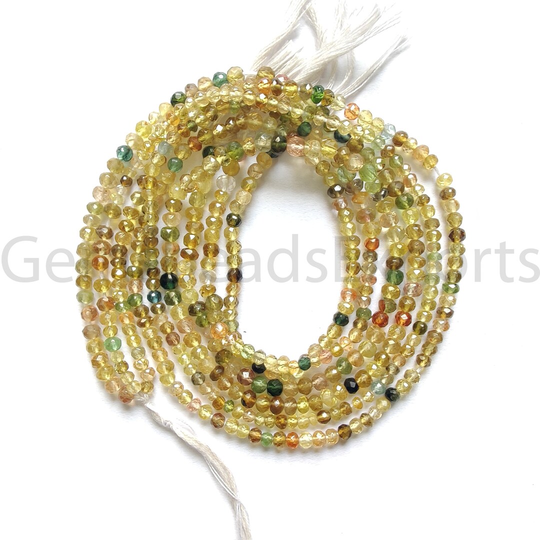 Natural Multi Semi Precious, Faceted Round Shape Stone, AAA+ Beautiful ...
