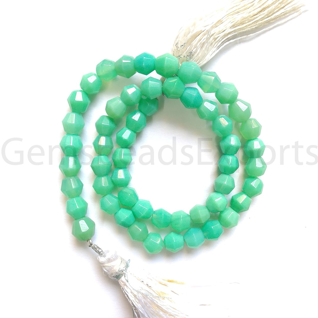 AAA Beautiful Chalcedony Stone Beads Briolette Faceted Fancy Cut Beads ...