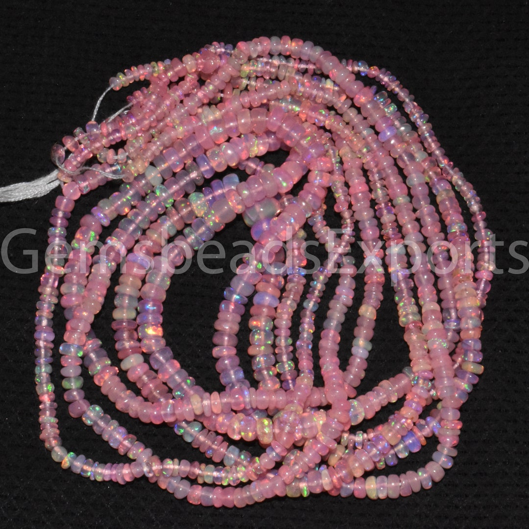 Multi Fire Ethiopian Opal, AAA Super Multi Flash Fire Pink Ethiopian ...