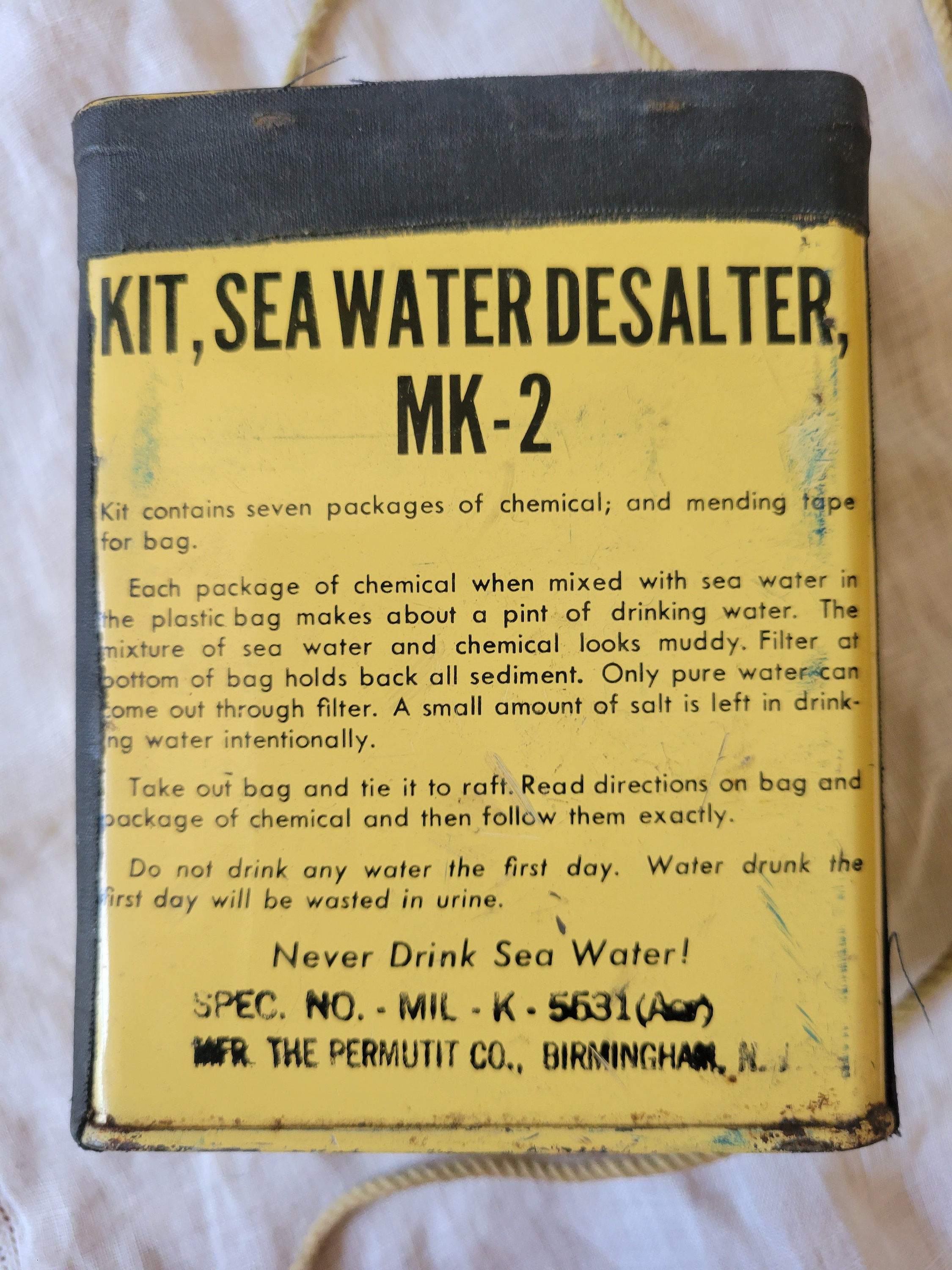 US Military Sea Water Desalter Survival Kit - Etsy