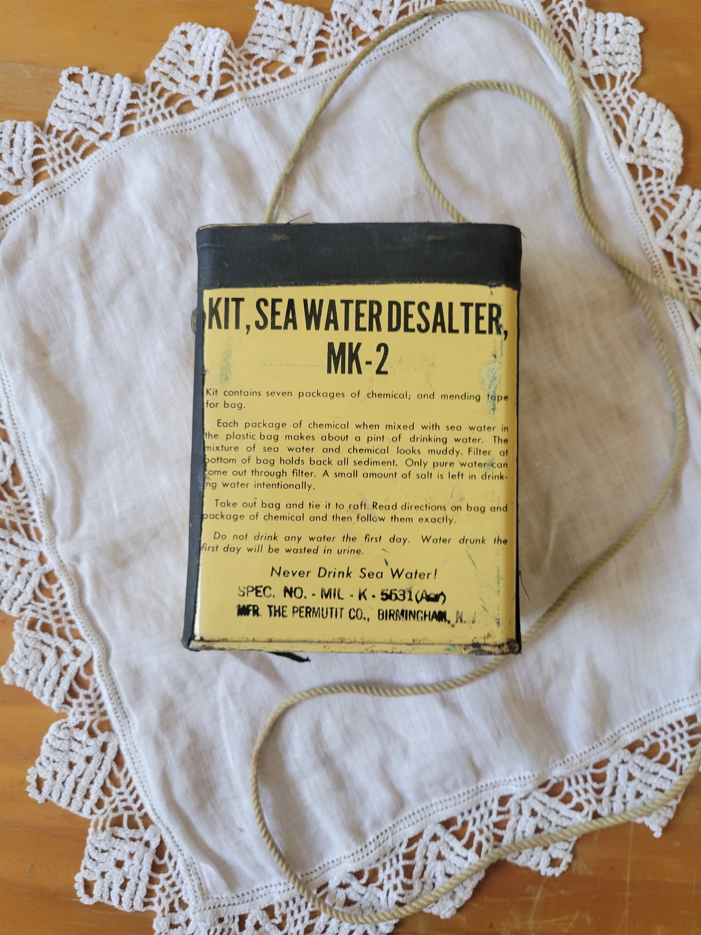 US Military Sea Water Desalter Survival Kit - Etsy