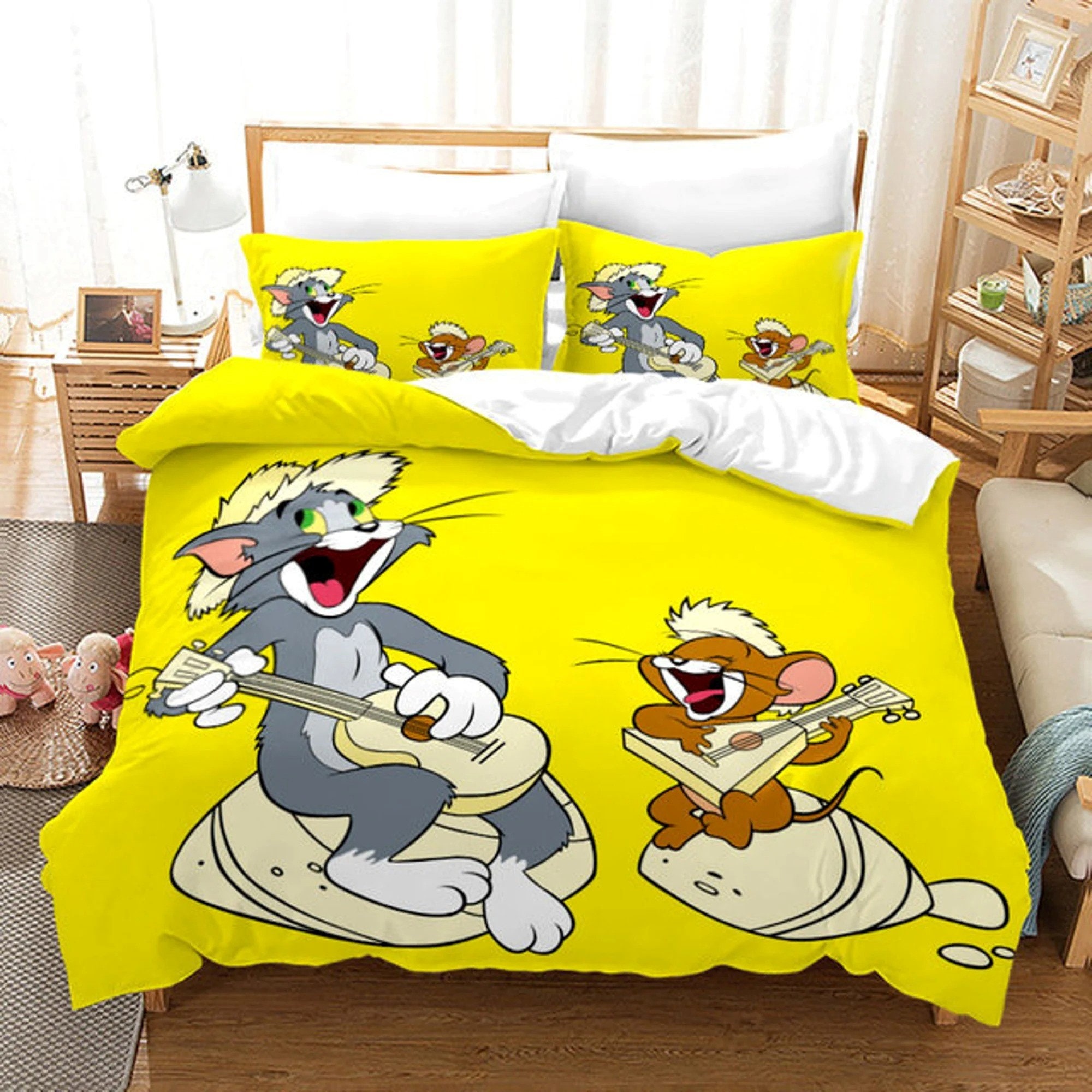 Tom and Jerry Duvet Cover Cartoon Bedding Set tom and Jerry - Etsy