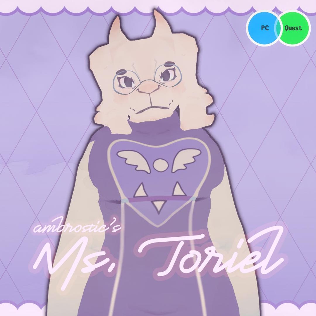Ms. Toriel Vrchat Avatar [upload ONLY] - Etsy