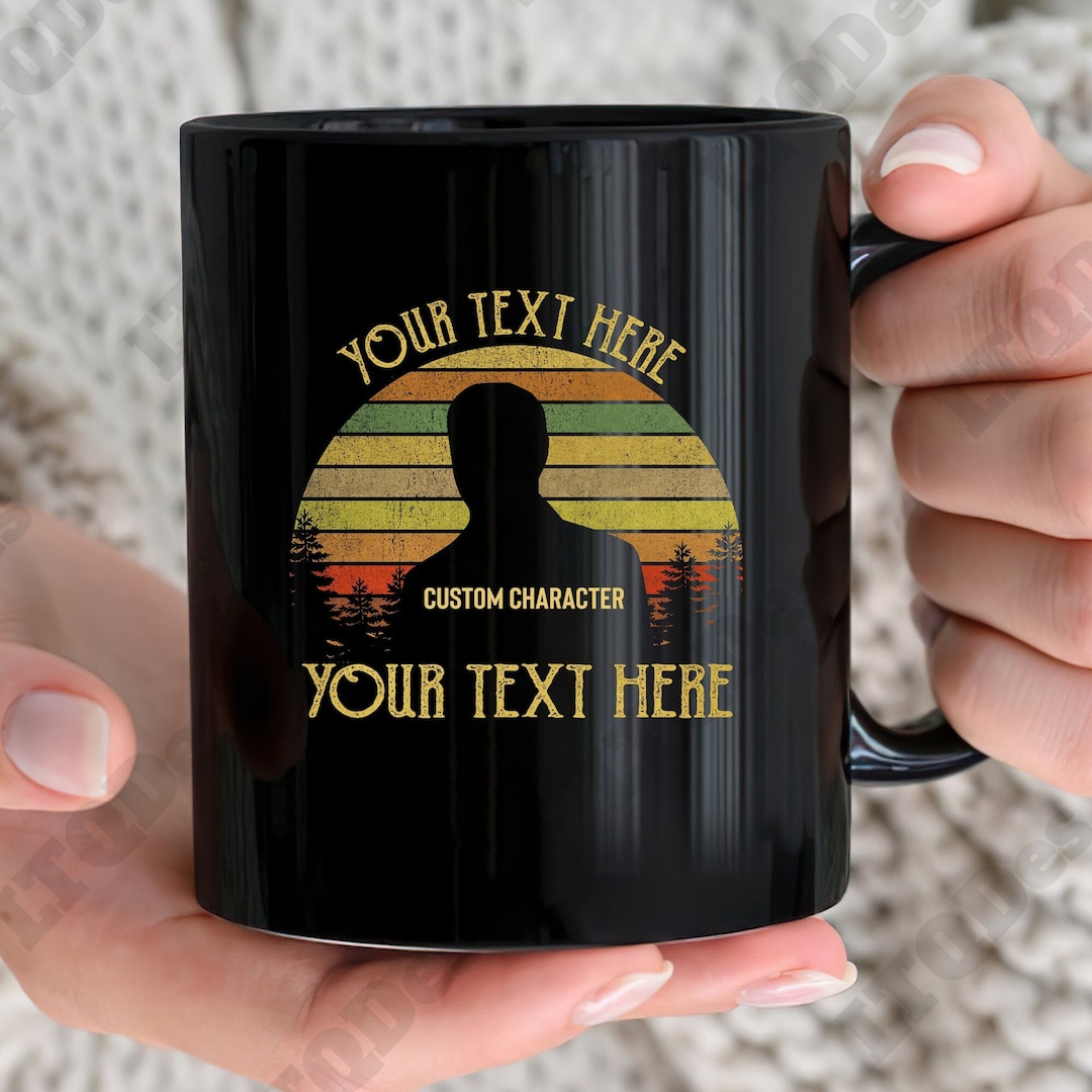 Personalized Vintage Coffee Mugs, Custom Text Mugs, Custom Quote Mugs ...