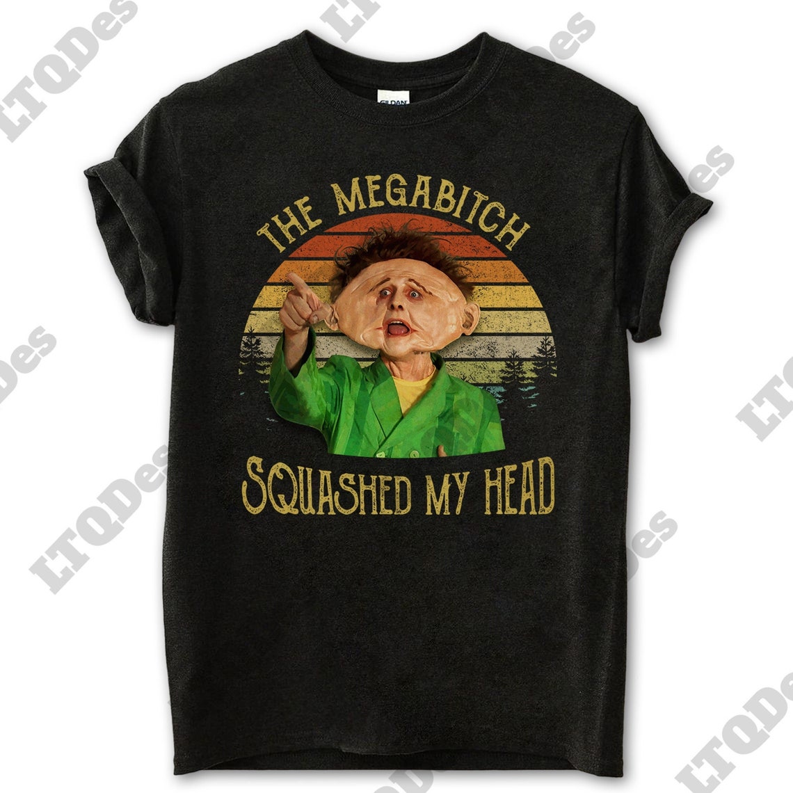 Squashed My Head T-shirt Drop Dead Fred Shirt Vintage Retro - Etsy