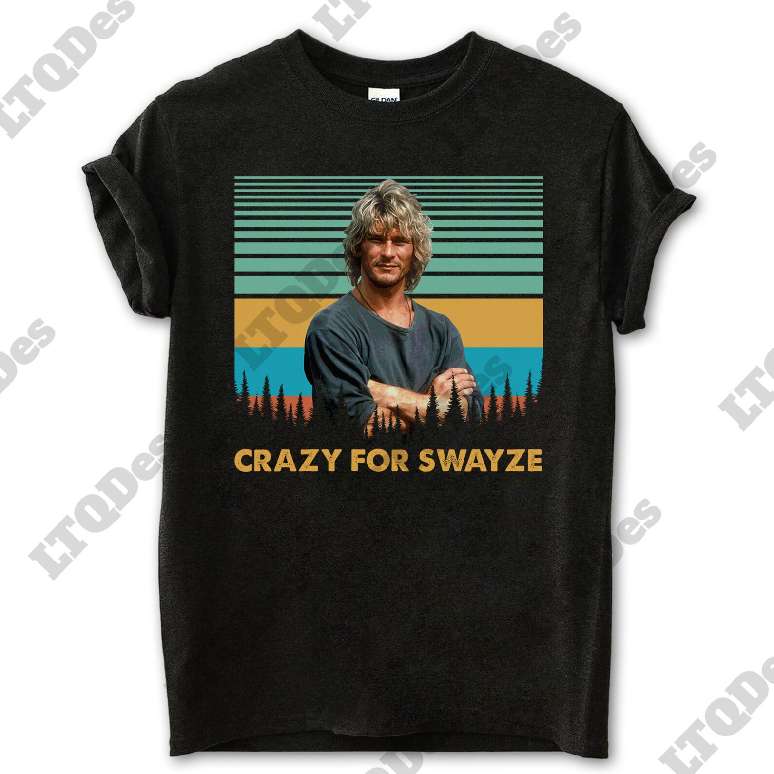 Patrick Swayze Crazy for Swayze Vintage T-shirt Movies Quote - Etsy