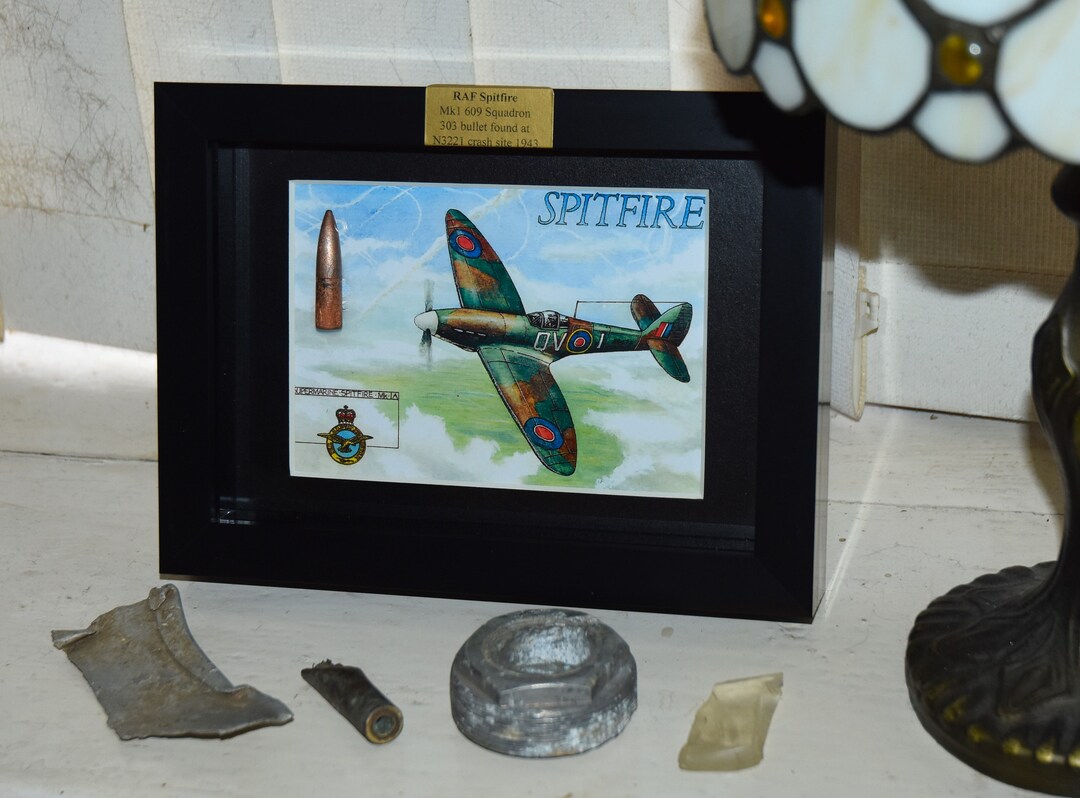 SPITFIRE Mk1 Ex Battle of Britain Relic FRAMED Ww2 Crash DISPLAY Dvd - Etsy