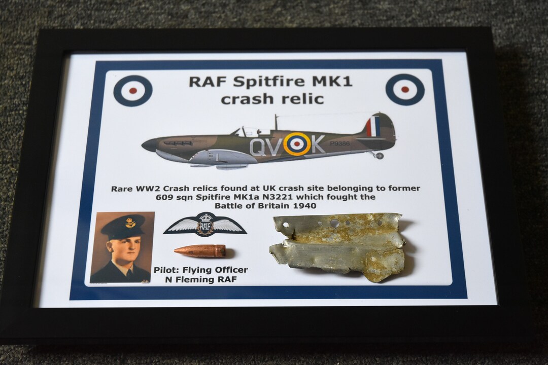 SPITFIRE Mk1 Ww2 Relic Part From UK Crash Site Quality DISPLAY Dvd - Etsy