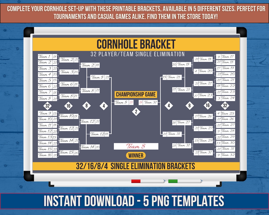 Printable Cornhole Rules Sign - 5 Sizes, Mobile-text Friendly, Great ...