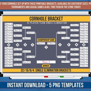 Printable Cornhole Rules Sign - 5 Sizes, Mobile-text Friendly, Great ...