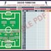 11v11 Soccer Formation Lineup Sheet With Starters and Subs, Fillable ...