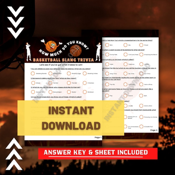 Basketball Printable Games - Etsy Australia