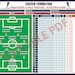 11v11 Soccer Formation Lineup Sheet With Starters and Subs, Fillable ...