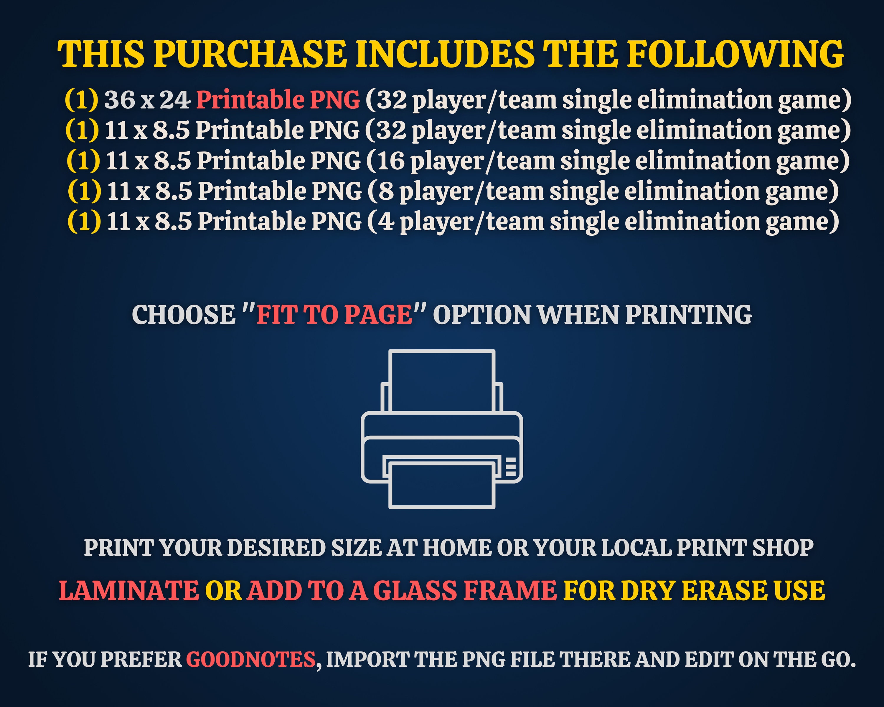 4, 8, 16, 32 Single Elimination Brackets, Printable Cornhole Tournament ...