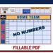 Football Squares Template 25, 25 Square Grid, Printable Football ...