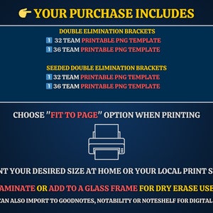32, 36 Double Elimination Brackets, Printable Brackets, Seeded Brackets ...