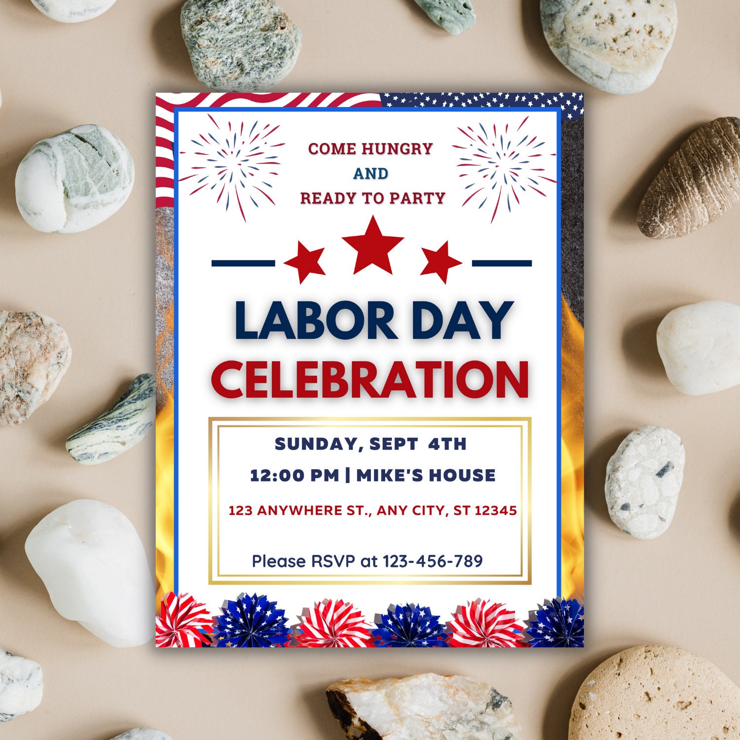 Labor Day Celebration, Editable Labor Day Invite, Instant Download ...