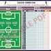 11v11 Soccer Formation Lineup Sheet With Starters and Subs, Fillable ...