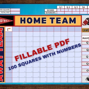 Football Squares, 100 Squares, the Big Game, Super Squares 2026 ...