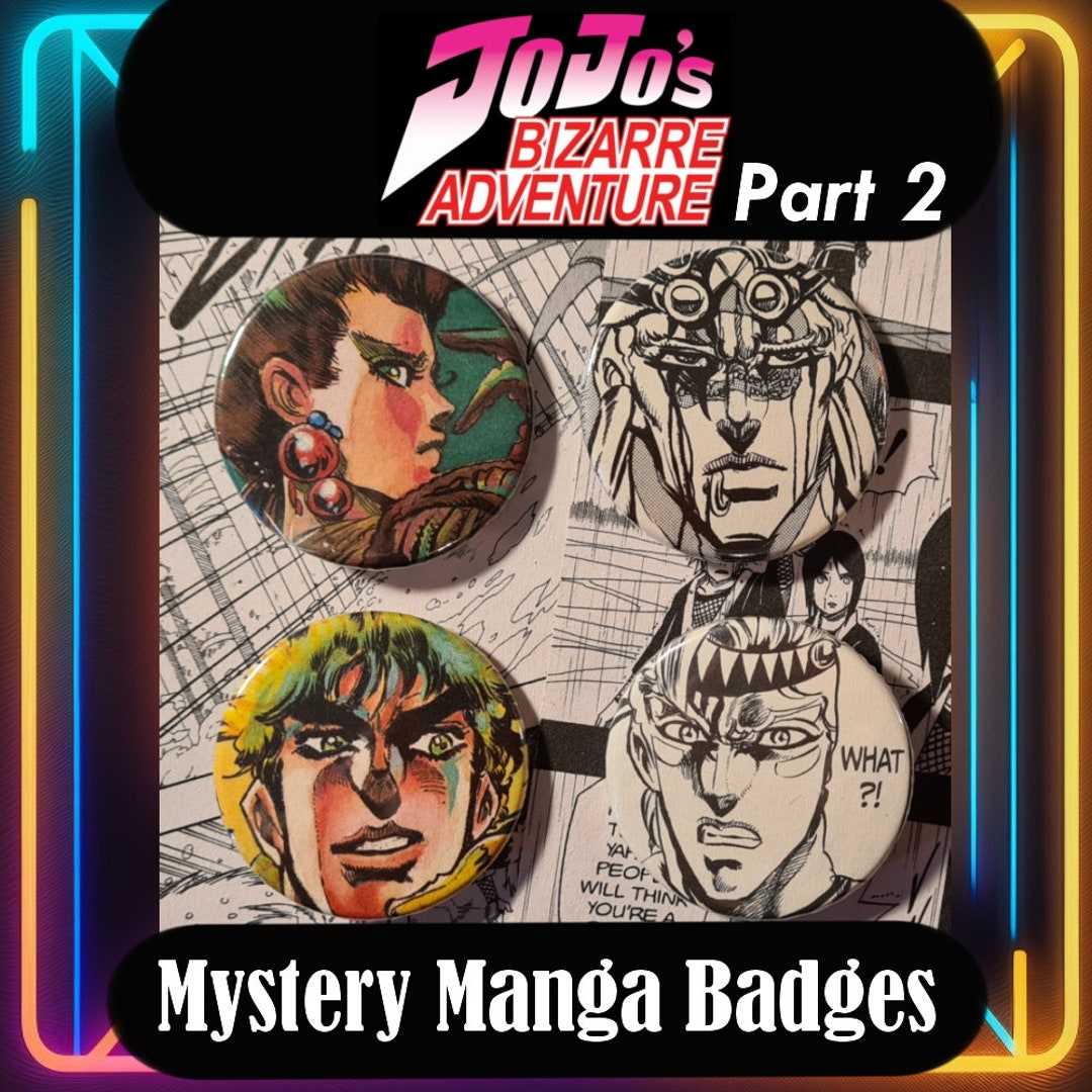 Jojo's Bizarre Adventure Part 2 Mystery Manga Badges X4 - Etsy