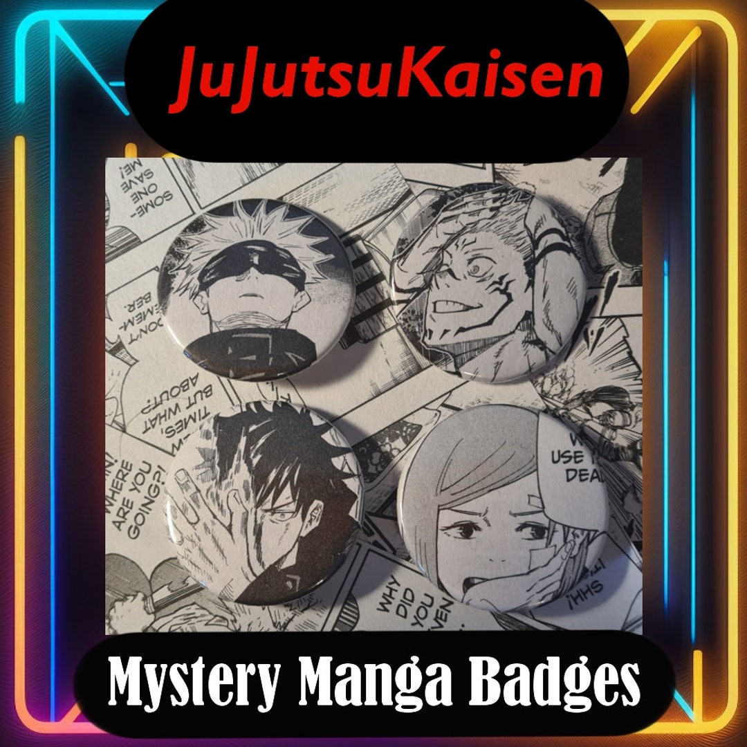 Jujutsu Kaisen Mystery Manga Badges X4 - Etsy UK