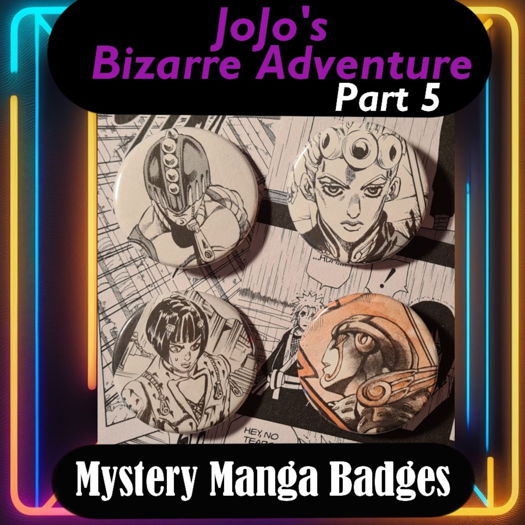 Jojo's Bizarre Adventure Part 5 Mystery Manga Badges X4 - Etsy