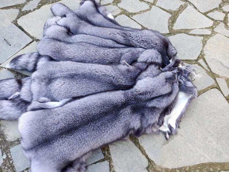 Echte Blue Frost Fuchs Decke, Luxus Wohnzimmer, Echtpelz Decke, Fuchs Pelz Decke werfen ...