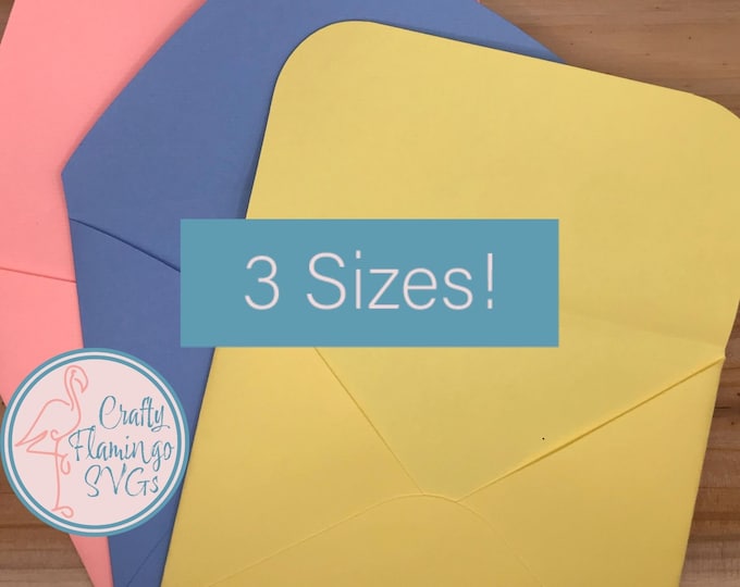 Envelope SVG Template for Cricut - "lily" Design - Etsy Canada
