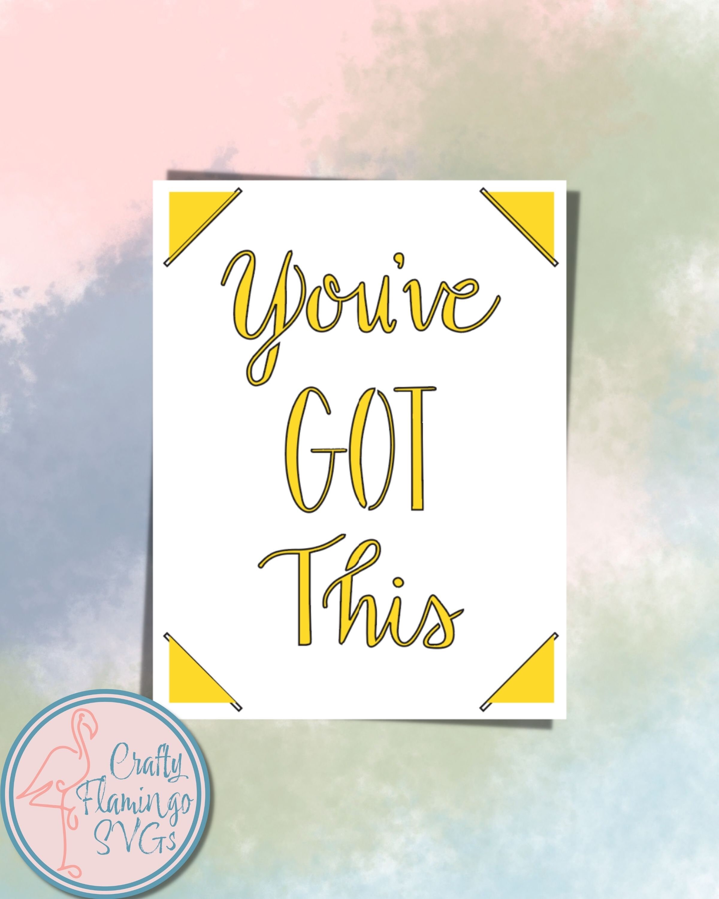You've Got This Card, You've Got This, Support Card SVG, Cricut ...