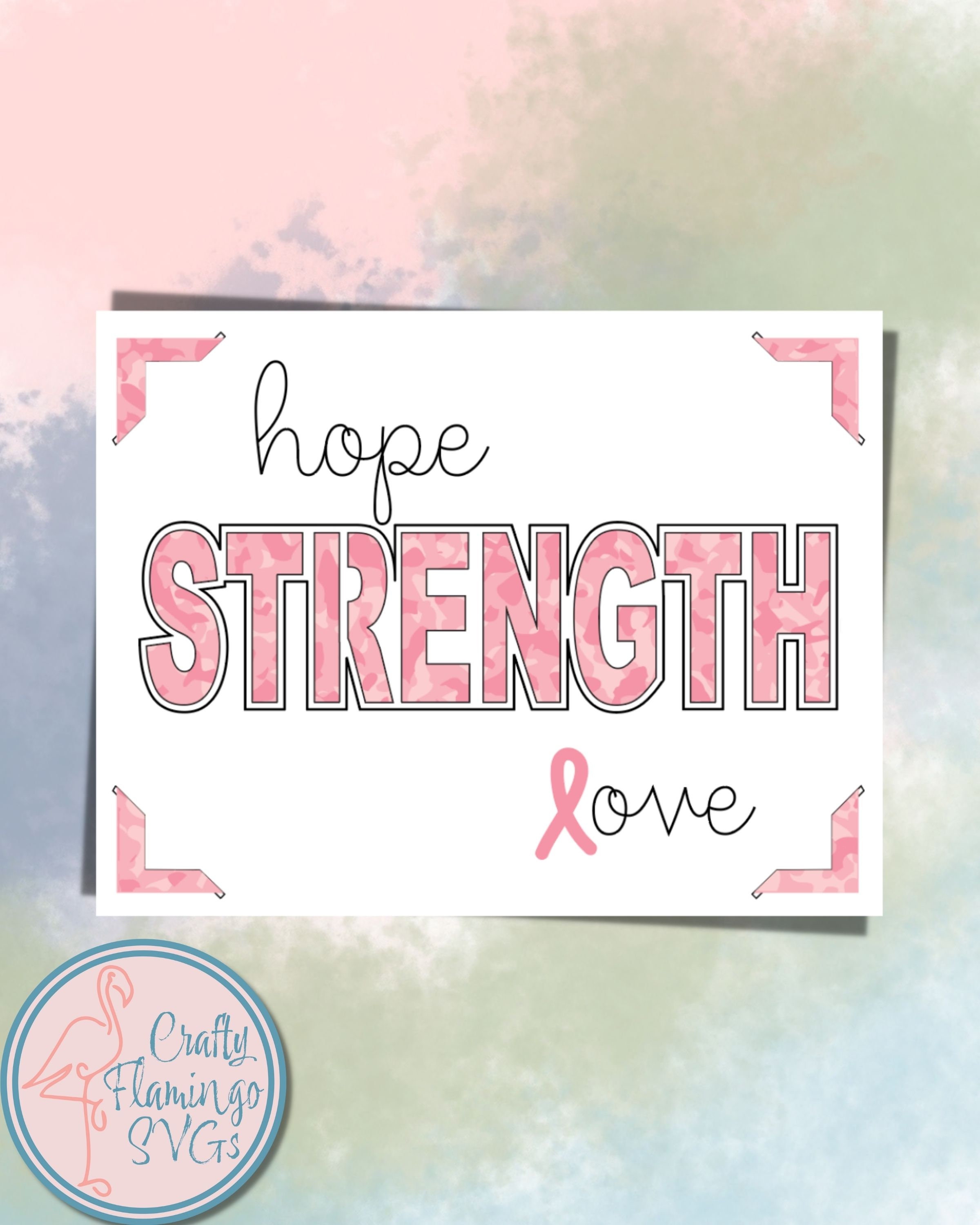Cricut Breast Cancer Card, Breast Cancer Card SVG, Breast Cancer ...