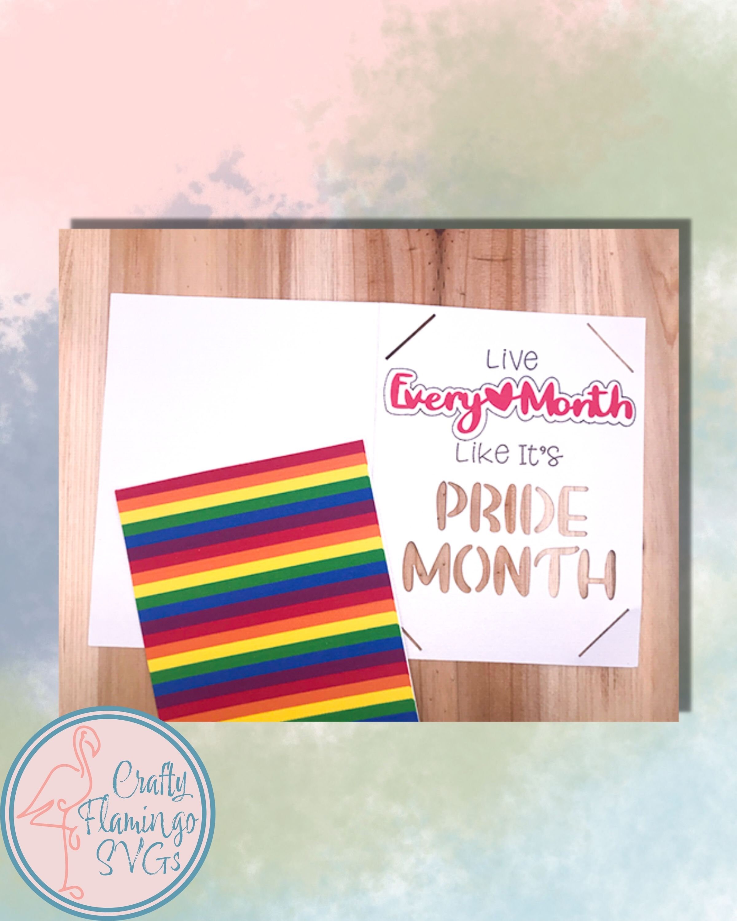 Pride Month Card SVG, Pride Month SVG, Funny Pride Month Card, Gay ...