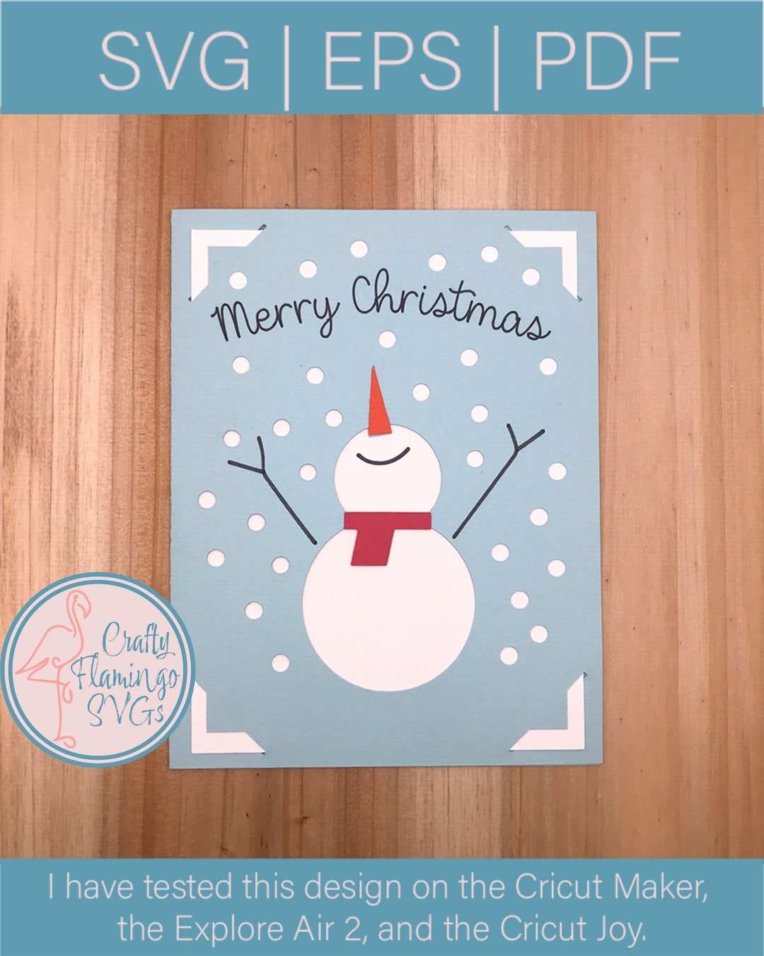 Snowman Insert Card, Snowman Merry Christmas Card, Christmas Card With ...