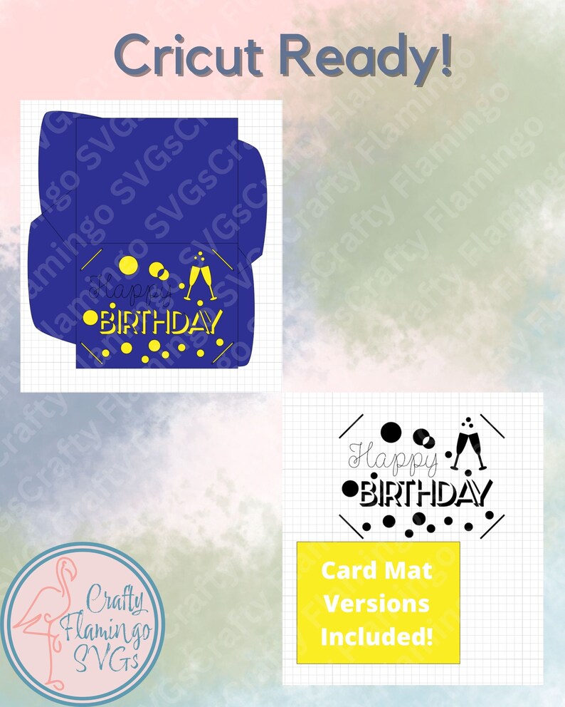 Champagne Birthday Card, Birthday Celebration Card, Happy Birthday Card ...