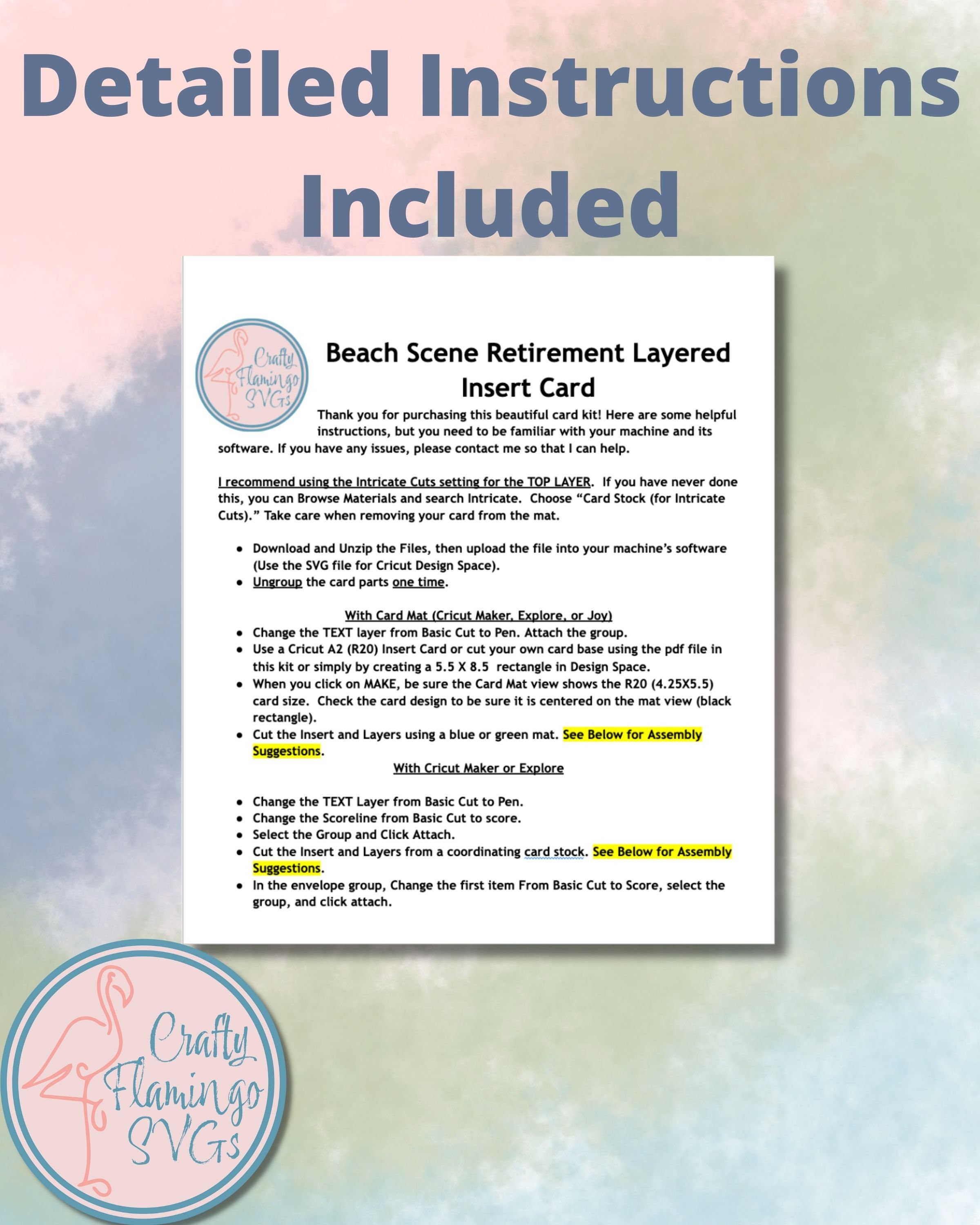 Beach Retirement Card SVG: Layered Cricut Design With Envelope (digital ...