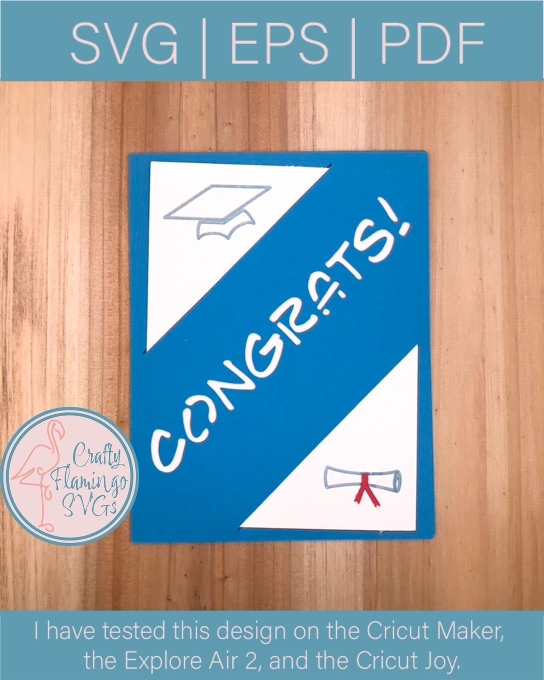 Congrats Graduate Card SVG, Graduation Card SVG, Congrats Grad ...