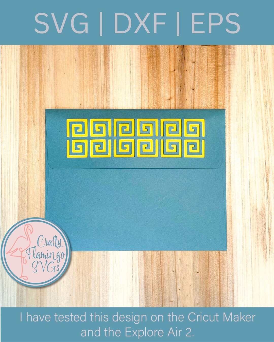 Art Deco Envelope Template: A2 Envelope With Liner (SVG, DXF, EPS) - Etsy