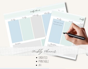 PDF Weekly Planner, Printable and Digital Christmas Weekly Planner - Etsy