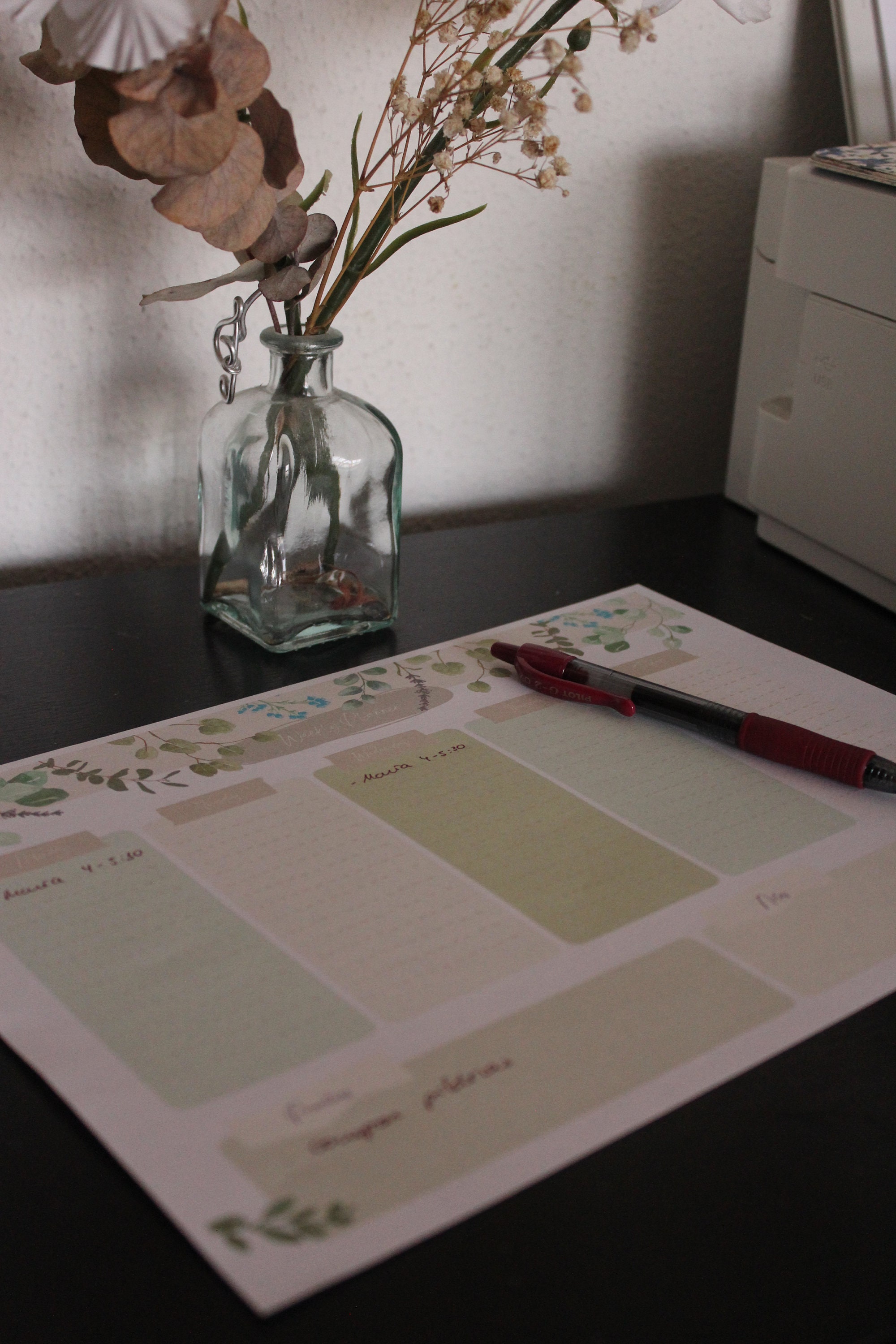 Digital Printable Weekly Planner - Etsy