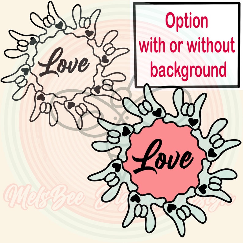 Radical Wreath Sign Language Svg Png Instant Download Digital Files ...