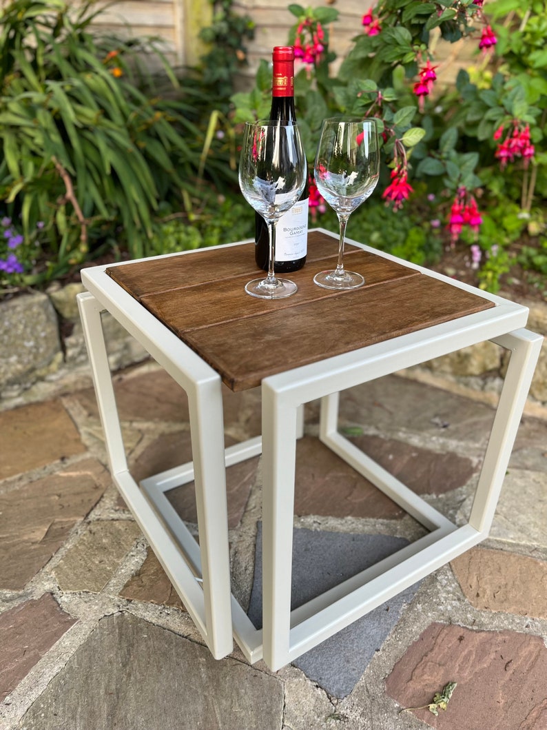 Contemporary Coffee Table Infinity Cube Artwork Modern Traditional Console Occasional Table ...