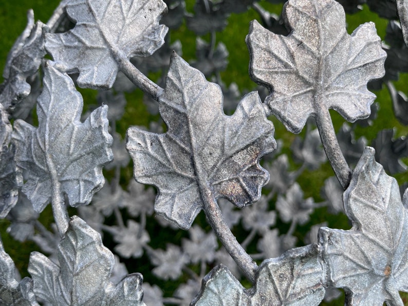 Garden Orb Sculpture Leaf Sphere Artwork Steel Leaves Love Garden Art ...